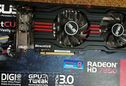 Игровая видеокарта AMD Radeon 7850 2GB asus TOP