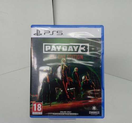 Игровые диски. Sony Playstation 5 Payday 3 Day One Edition