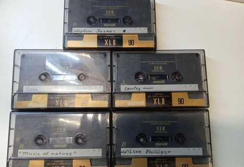 Аудиокассеты maxell ln 90,с записями