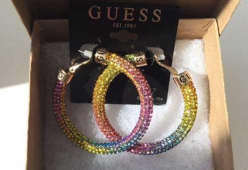 Серьги кольца оригинал Guess