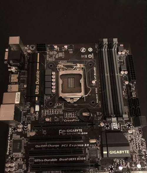 Материнская плата gigabyte ga-z87m-d3h