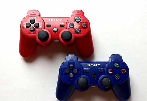 Новые геймпады PS3 (синий, красный)
