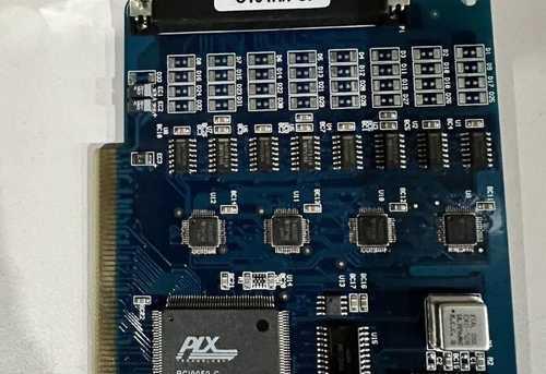 Moxa C104H/PCI-DB9M 4-портовая плата RS-232