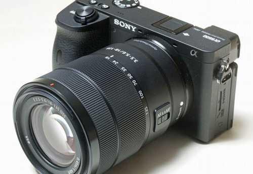 Sony alpha a6400 mirrorless camera с линзой 18-135