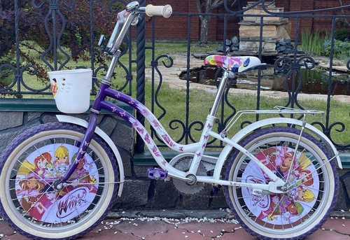 Велосипед для девочки 4х колесный