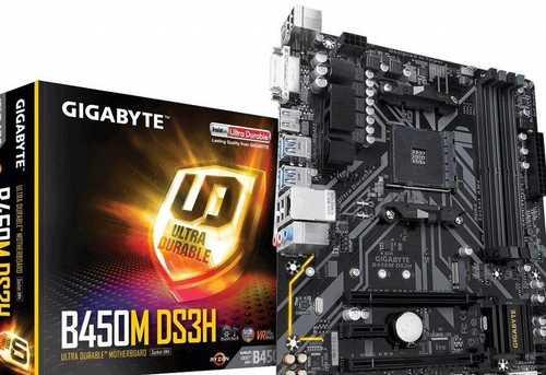 Gigabyte B450M DS3H am4 Новая (Чек/Гарантия)