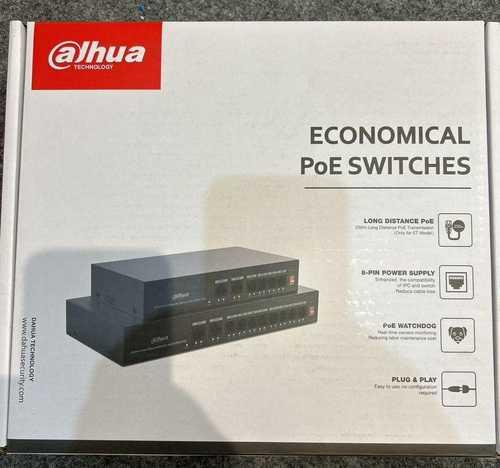 Коммутатор Dahua DH-PFS3010-8ET-96 8x100Mb 8PoE