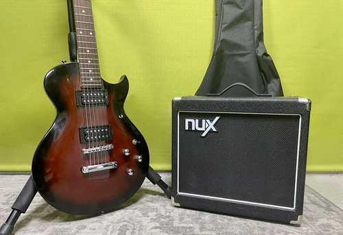 Электрогитара Ibanez с комбиком NUX