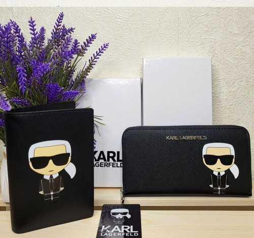 Кошелёк и обложка для паспорта Karl Lagerfeld