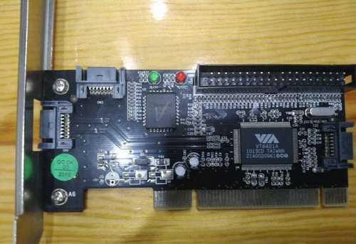 PCI контроллер SATA IDE Gembird SATA3