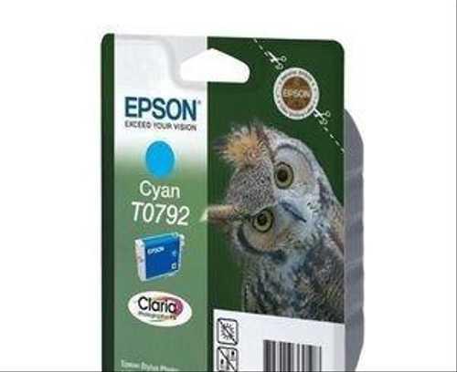 Картридж Epson T0792 Cyan голубой
