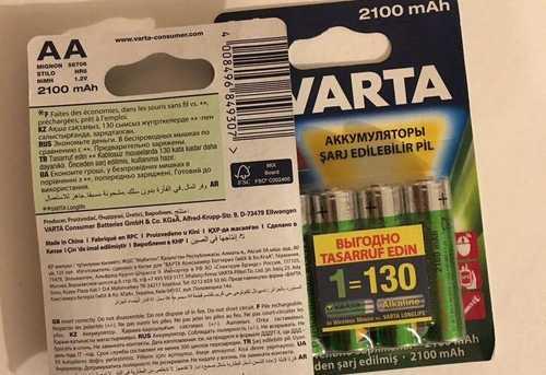 Аккумуляторы varta AA