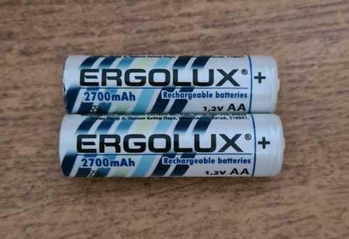 Акумуляторные батарейки AA Ergolux 2700 mah