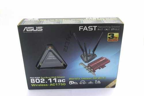 Сетевой адаптер WiFi Asus PCE-AC66 3x3 PCI-E