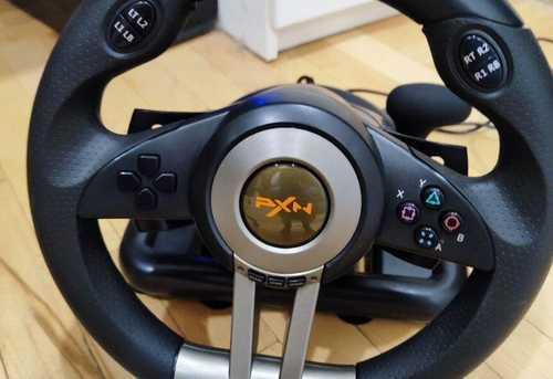 Игровой руль с педалями для пк, PS4, Xbox
