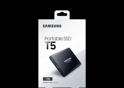 Портативный SSD Samsung T5 1TB USB 3.1 / Type-C