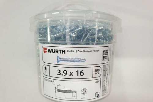 Саморез Wurth DIN 7504-R 3.9x16 (Torx)
