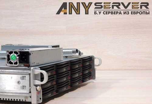 Сервер Supermicro 6028U 2x E5-2683v3 512Gb 12LFF
