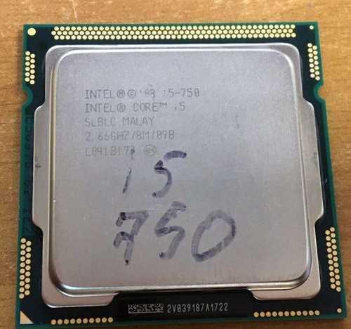 Процессор Intel Core i5 750