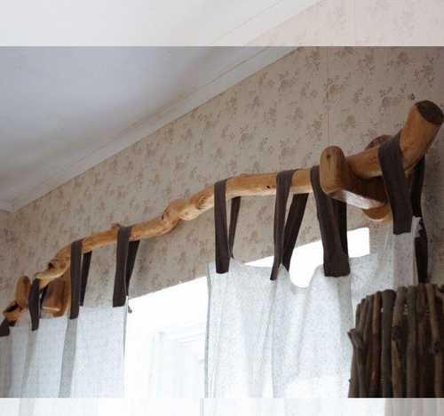 Карнизы для штор из ветки палки коряги