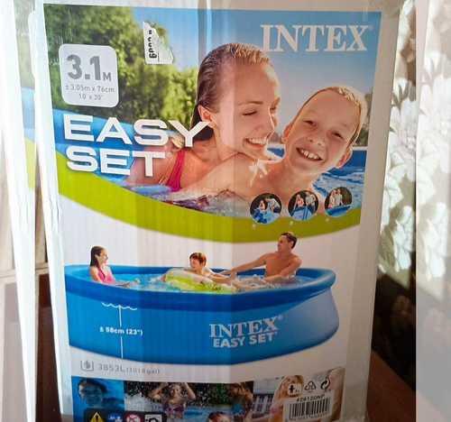 Бассейн для дачи intex 305х76см,3853 литра