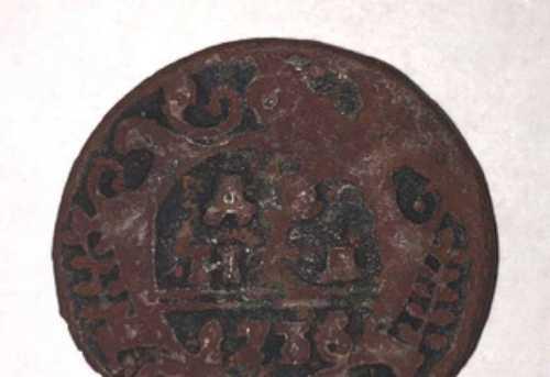 Деньга 1738 г царская монета