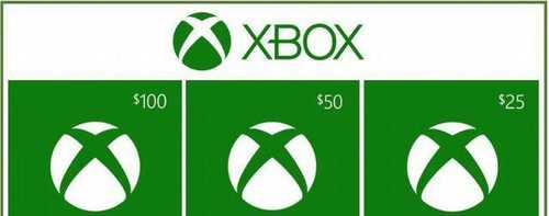 Карты пополнения XBox Gift Card USA