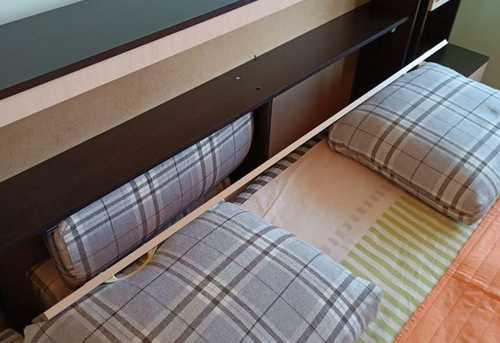 Кровать двухспальная с матрасом 180 200 бу