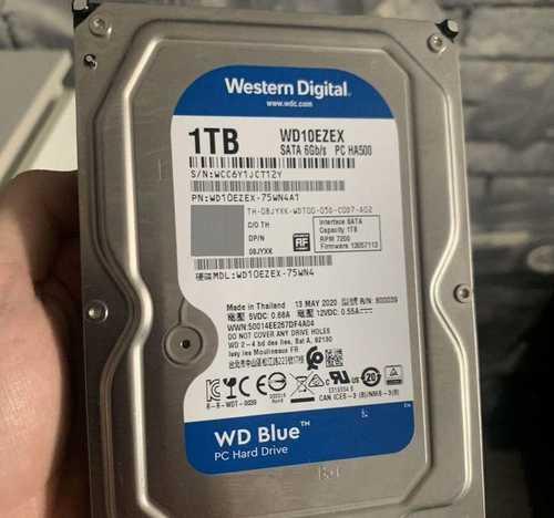 Жесткий диск WD Blue 1 TB 7200RPM