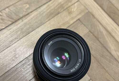 Объектив sony DT 50 f1.8 SAM amount A (байонет A)