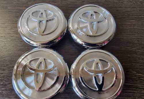 Колпачки на литые диски Toyota 63мм хром