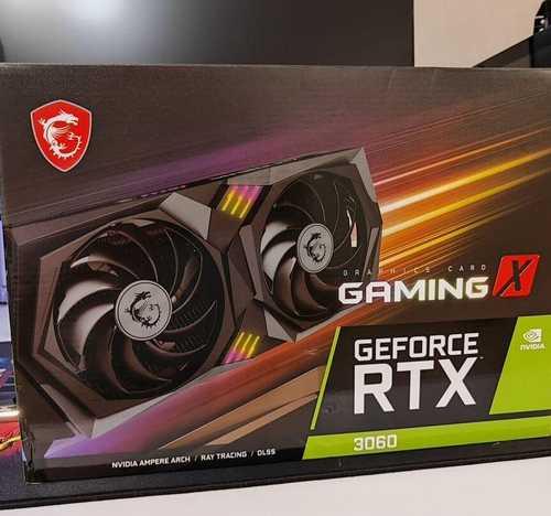 Видеокарта rtx 3060 12 gb MSI gaming x новая