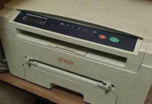 Продам мфу лазерный xerox workcentre 3119