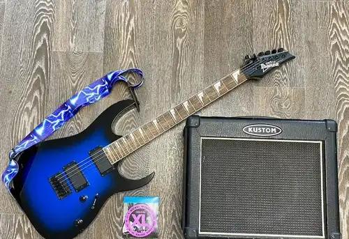 Электрогитара ibanez grg121dx с комбиком Kustom