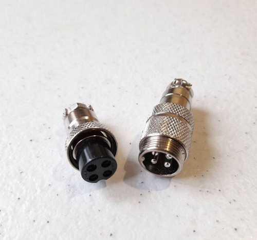 Разъем GX16 3PIN 4PIN металл, комплект мама папа