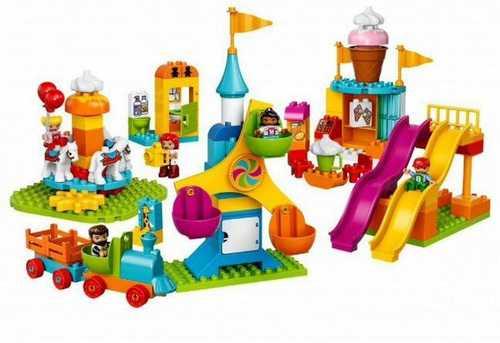 Lego duplo большой парк аттракционов