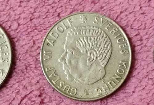 Швеция 3 монеты серебро
