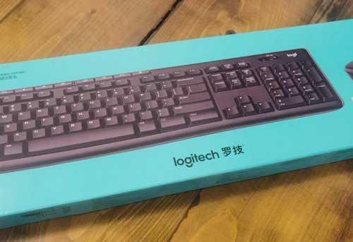 Комплект клавиатура + мышь Logitech MK270, черный
