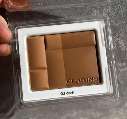 Clarins пудра 03 dark