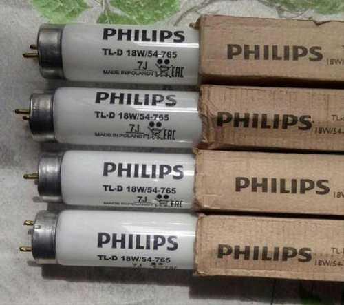 Лампа люминесцентная philips TL-D 18W/54-765 25шт