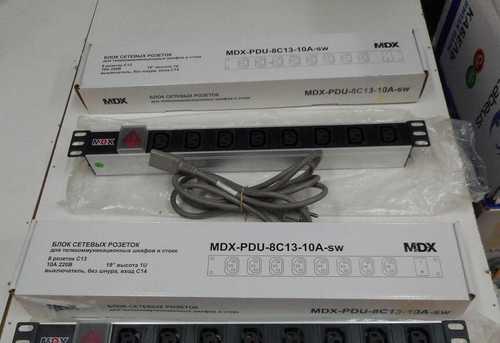 MDX-PDU-8C13-10A-Sw Блок розеток