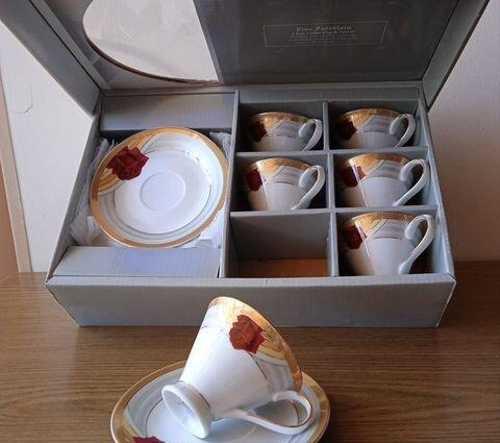 Чайный сервиз Fine Porcelain 6 Sets Coffee Coffee