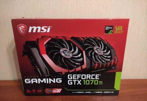 Видеокарта Msi gaming gtx 1070ti