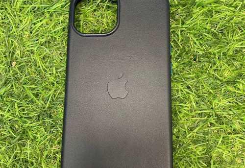 Тёмно-Синий Кожаный чехол Leather Case для iPhone