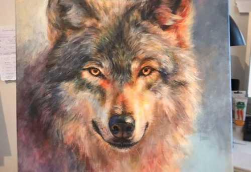 Волк картина арт 40х50 см