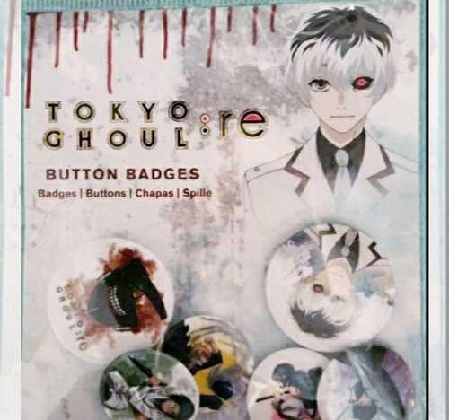 Значки аниме "Токийский гуль. Tokyo Ghoul"