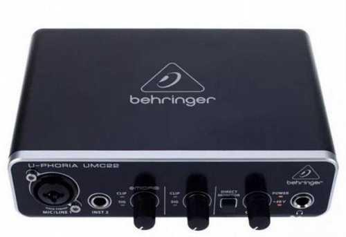 Звуковая карта behringer umc22