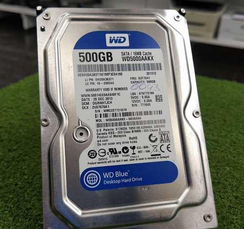 Жесткий диск WD Blue 500 Gb 3.5" WD5000aakx