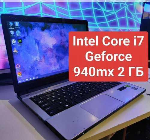 Ультрабук Core i7/Geforce 940mx 2Гб