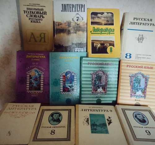 Учебники, пособие по русскому языку и литературе